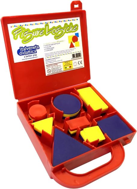 Forme geometrice plane plastic - 48 piese • MaterialeDidactice.ro