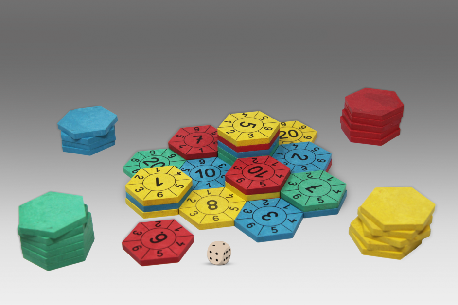 Castelul numerelor - joc matematic cu jetoane numerotate • MaterialeDidactice.ro